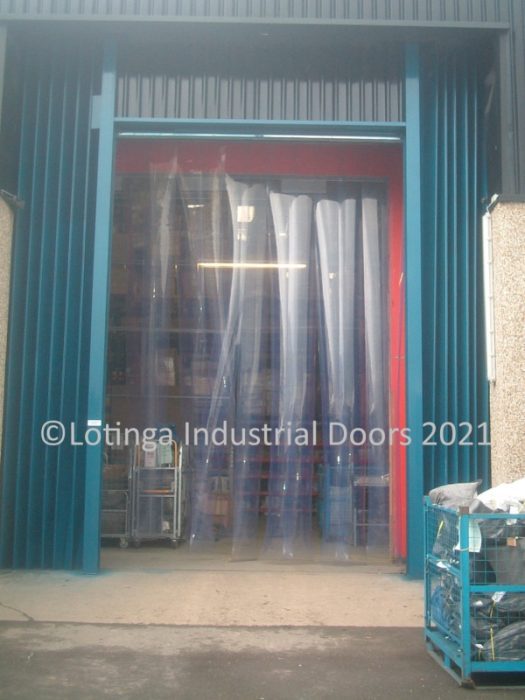 Sliding PVC Curtain - Clear PVC Strip Door - Eco-Strip